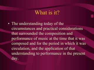 Intro to performance practice 2014 | PPT