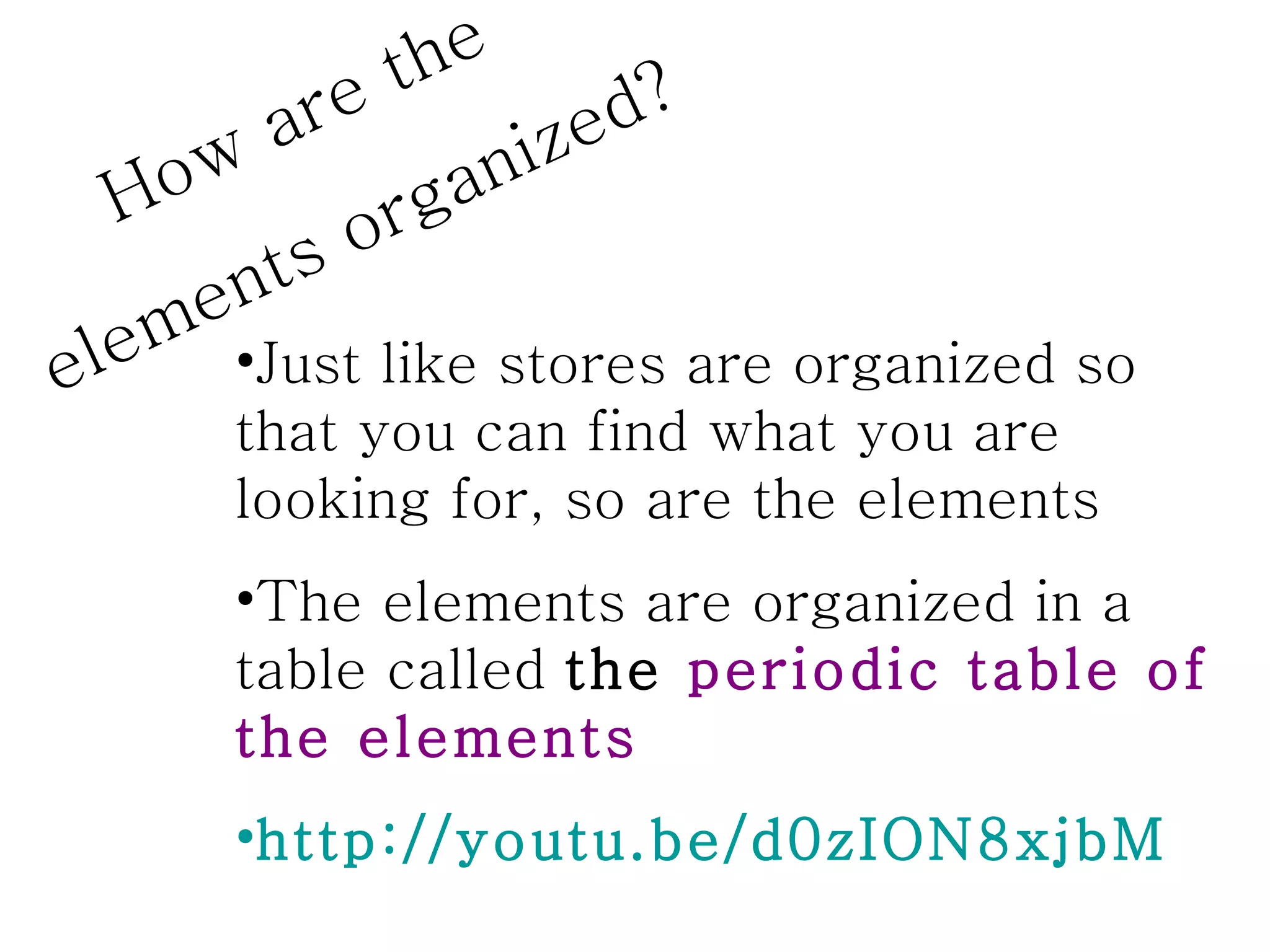 Introduction to the Periodic Table | PPT