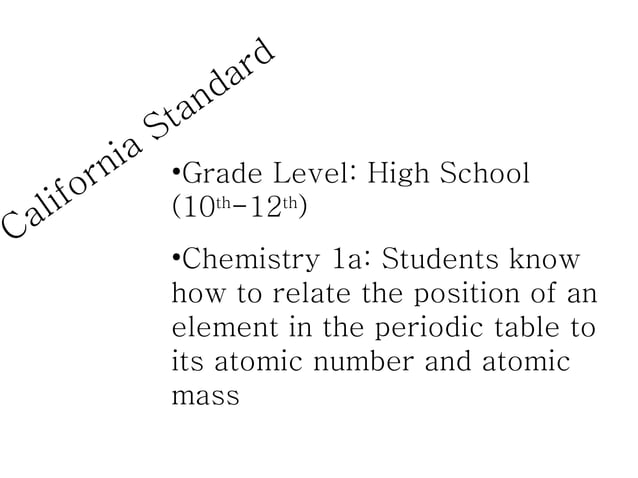 Introduction to the Periodic Table | PPT