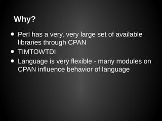 Introduction to Perl | PPT