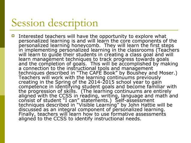 Intro to Personalized Learning | PPT