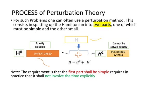 Introduction to perturbation theory, part-1 | PPTX | Chemistry | Science