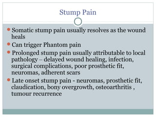 Intro to phantom limb pain | PPT