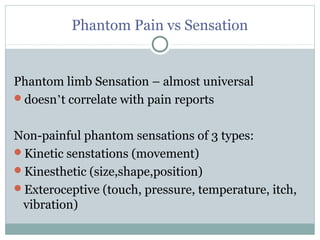Intro to phantom limb pain | PPT