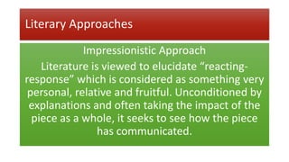 Introduction to Literature | PPTX