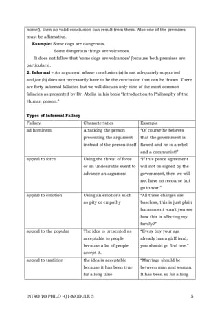 Intro to Philosophy Module 5 Intro to Philosophy Module 5 | PDF