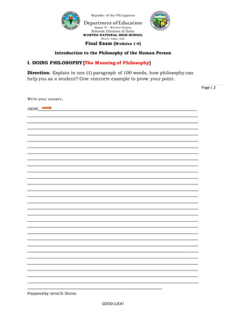 Intro to Philo Summative Exam Week 1-4.docx