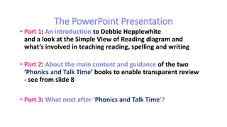 Introduction to Phonics and Talk Time for Preschool | PPTX