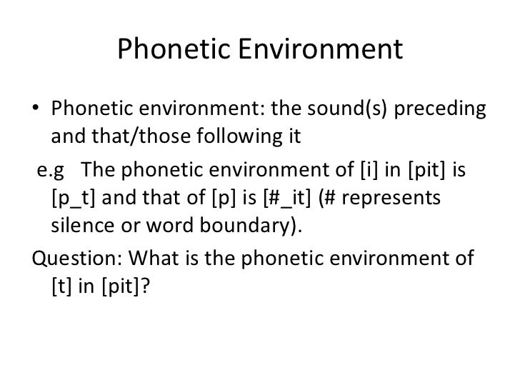Intro to phonology lectr 2