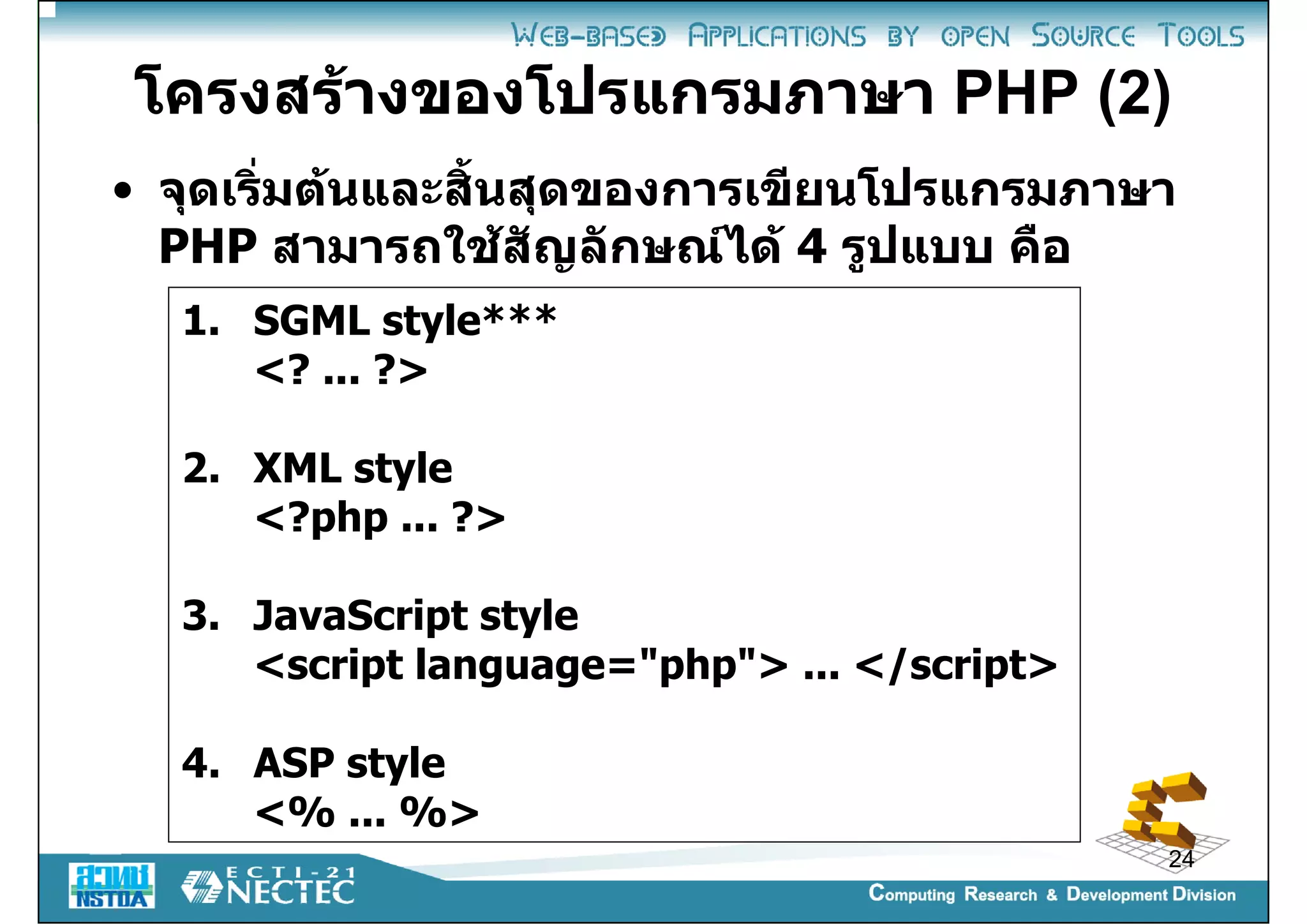 Introduction To Php Programming Ppt Free Download