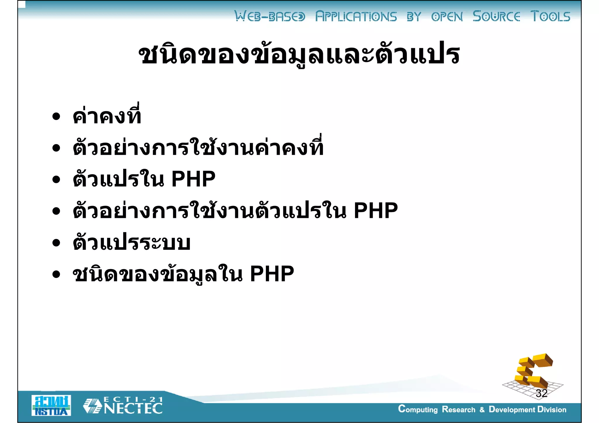 Introduction To Php Programming Ppt