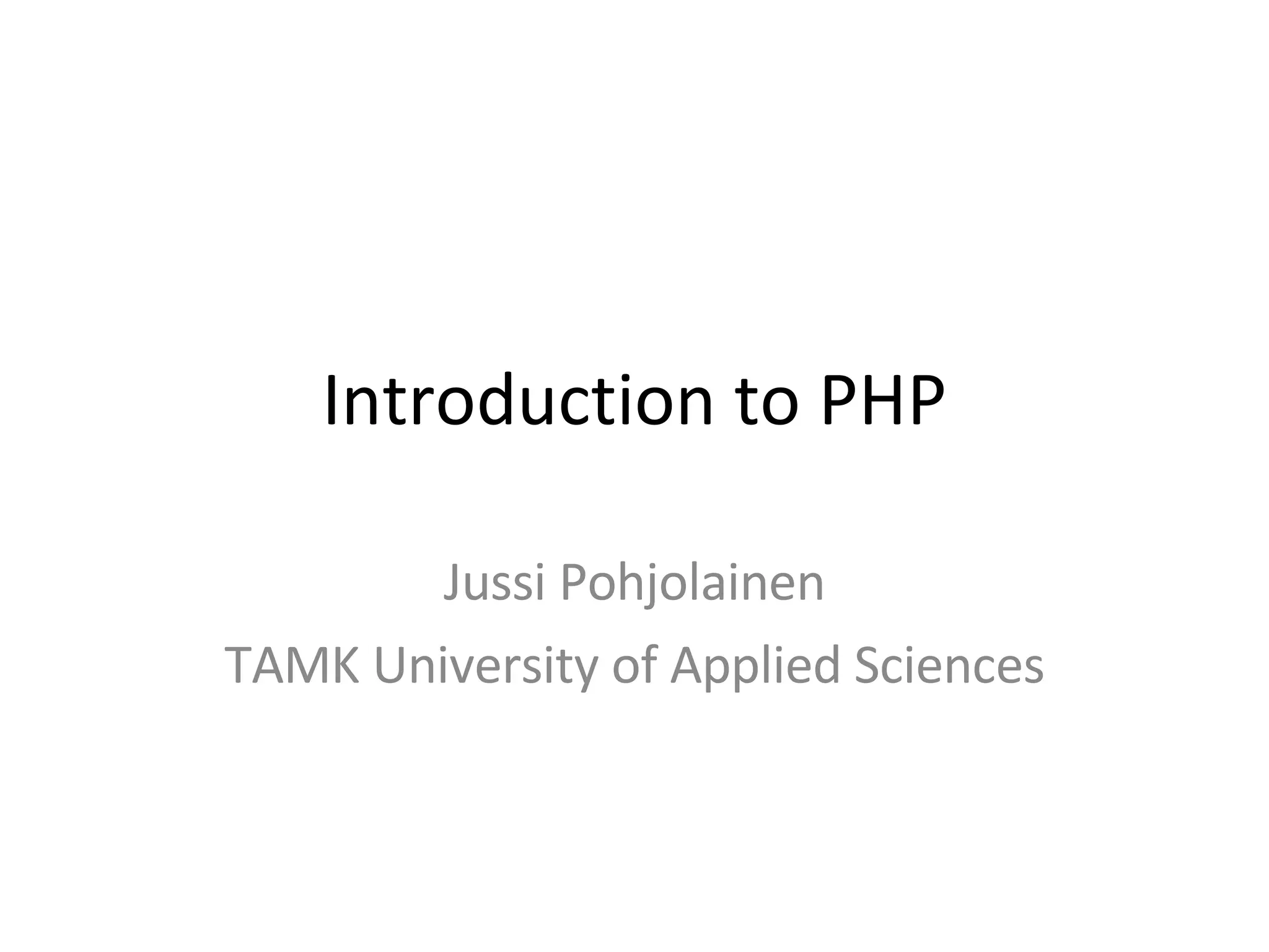Introduction To Php Ppt Programming Languages Computing 2026