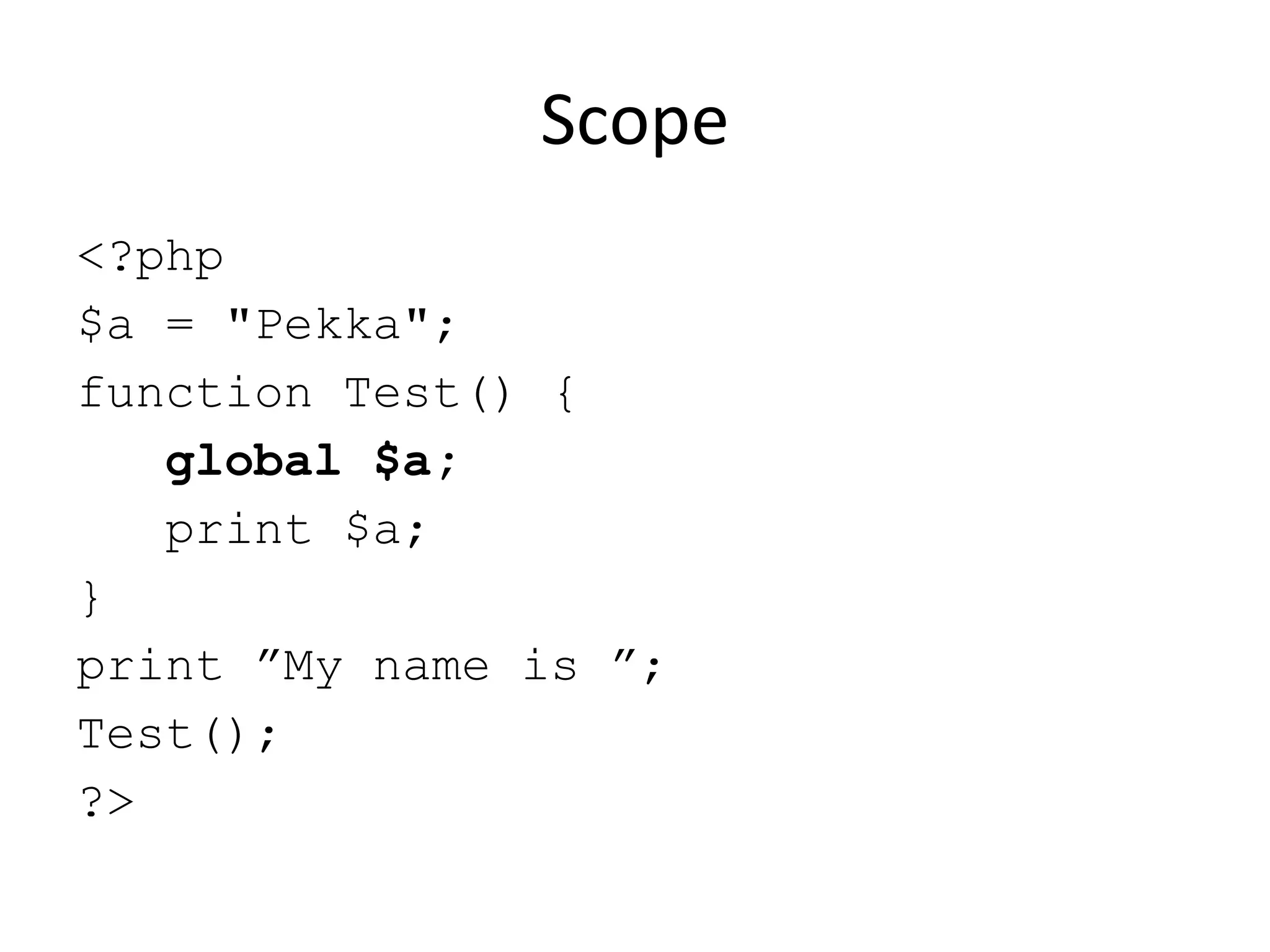 Introduction To Php Ppt