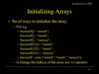 Introduction to php | PPT