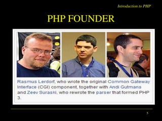 Introduction to php | PDF | Web Development | Internet