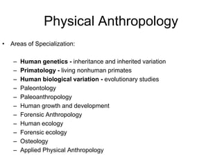Intro to physical anthropology | PPTX