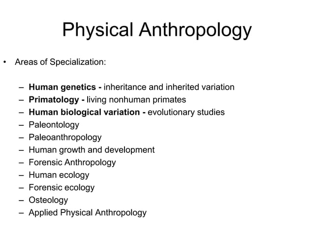 Intro to physical anthropology | PPTX