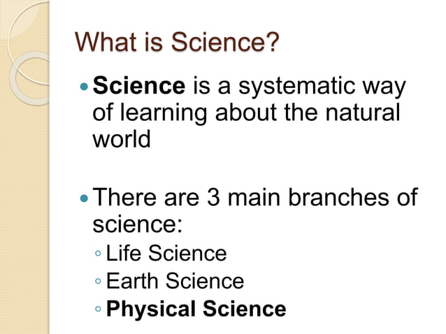 Intro to Physical Science (Grade 8: Class B ONLY) | PPTX
