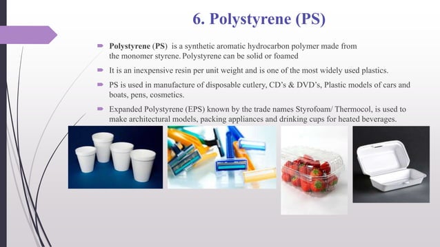 Introduction to plastics | PPTX | Chemistry | Science