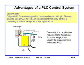 Introduction to Programmable Logic Controllers (PLC's) | PDF