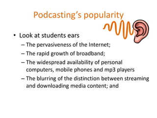 Introduction to podcasting | PPTX