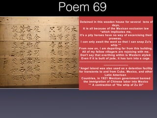 Quick Intro to Angel Island Poems | PPT