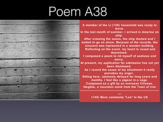Quick Intro to Angel Island Poems | PPT