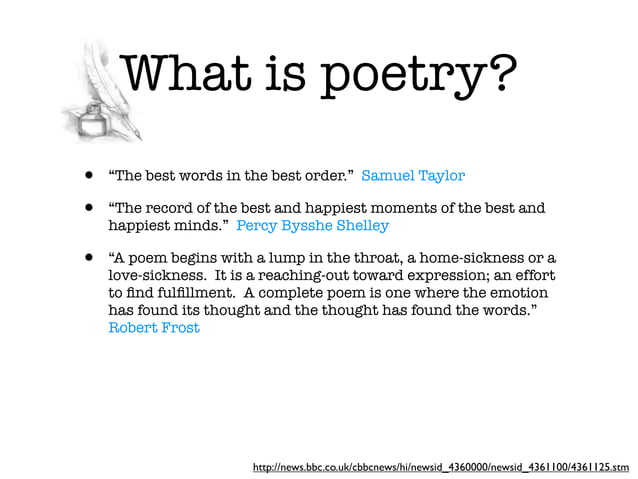 Intro to Poetry | PPT