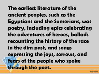 Intro to poetry | PPTX