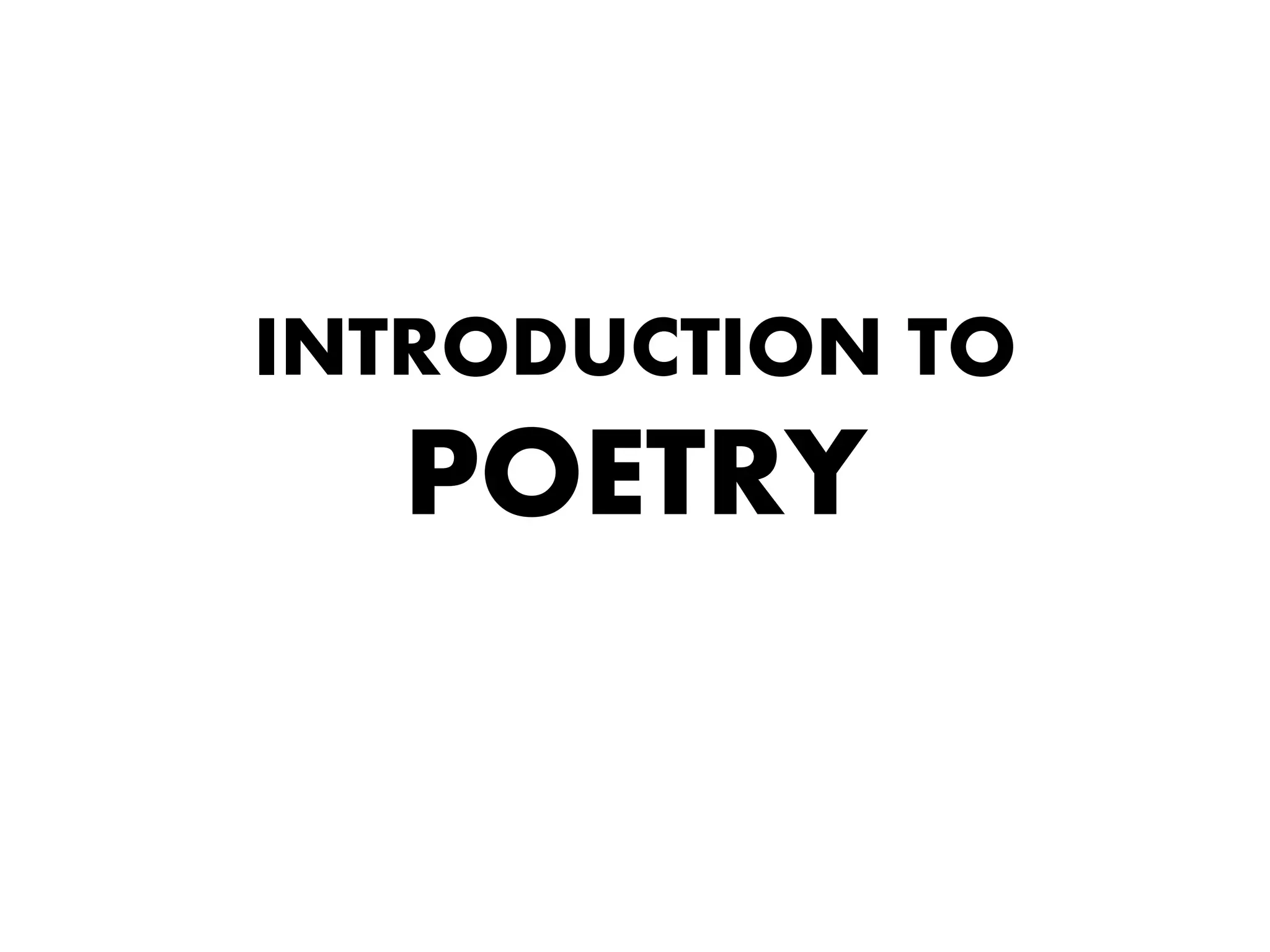 Intro to poetry t1 w2 1 | PPT