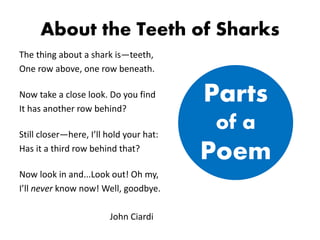 Intro to poetry t1 w2 1 | PPT