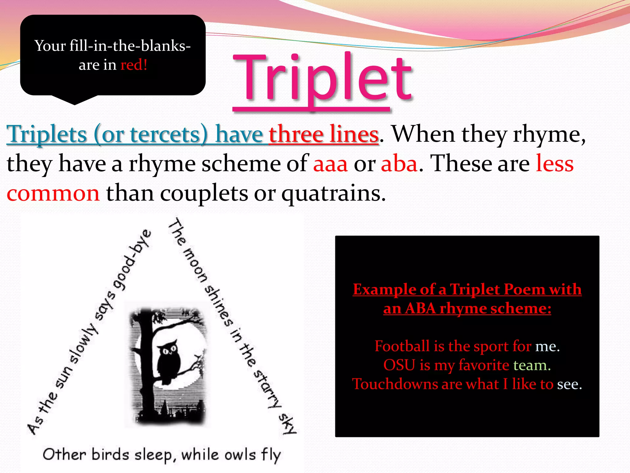 Types of Poems | PPTX