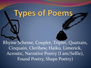 Types of Poems | PPTX