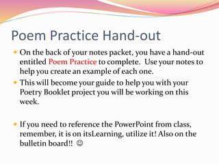 Types of Poems | PPTX