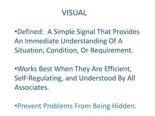 Intro to point of use storage & visuals | PPTX