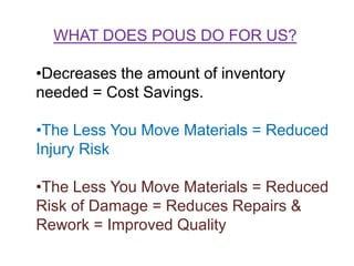Intro to point of use storage & visuals | PPTX