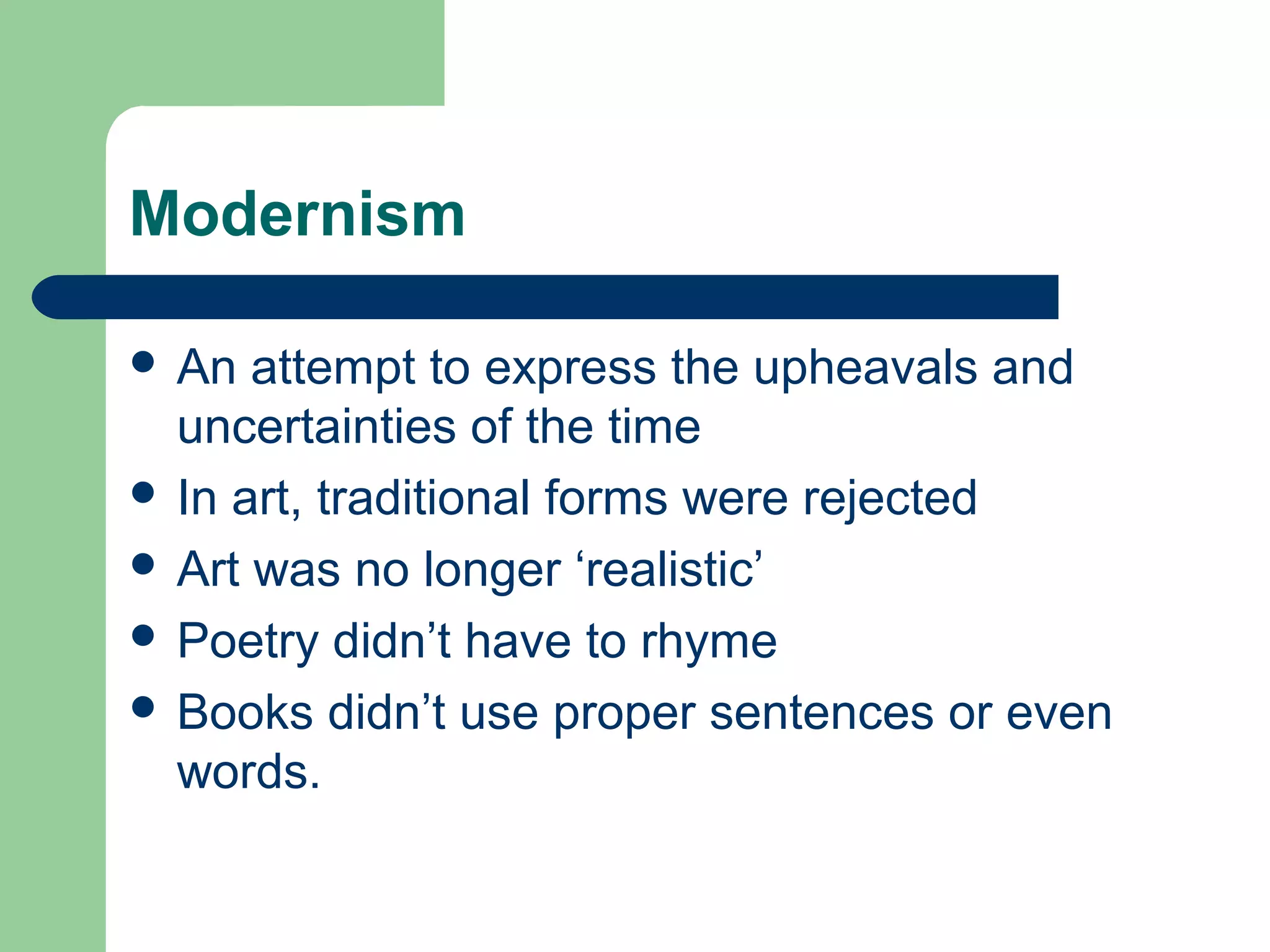 Introduction to postmodernism | PPT