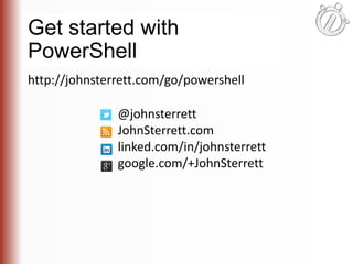 Introduction to PowerShell for DBA's | PPTX