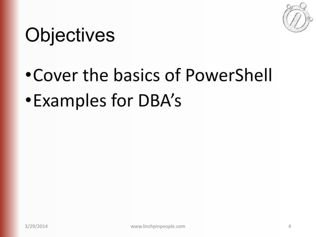 Introduction to PowerShell for DBA's | PPTX