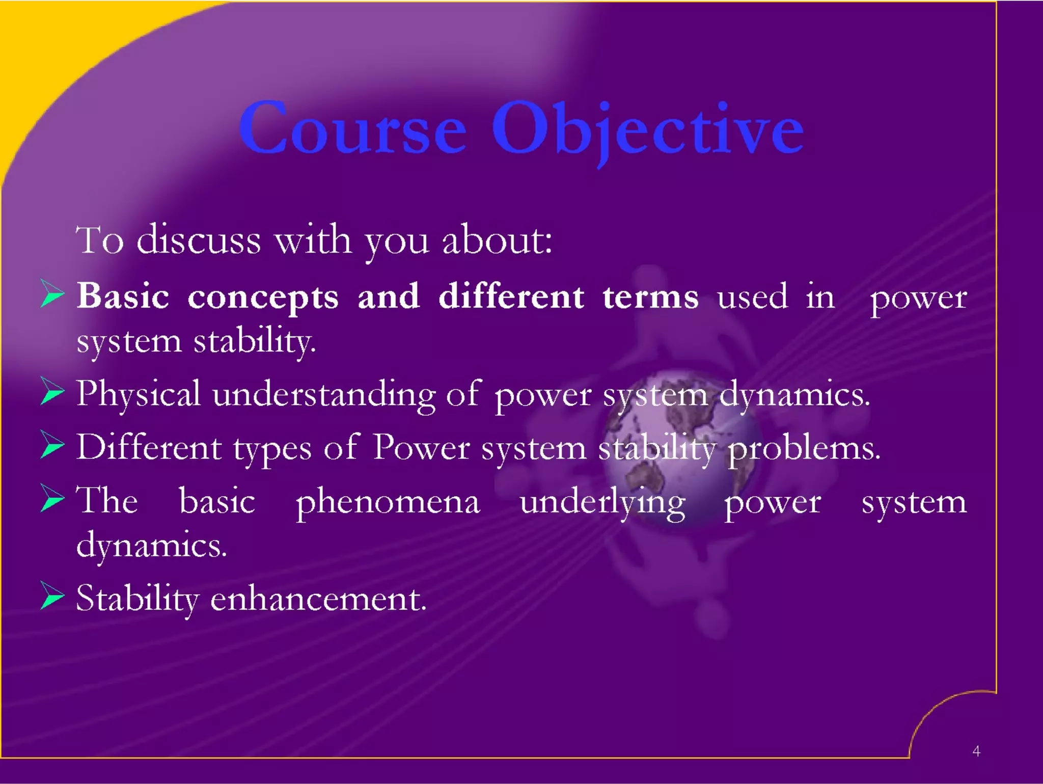 Intro to power sytem stability stability swing equation rotor angle ...