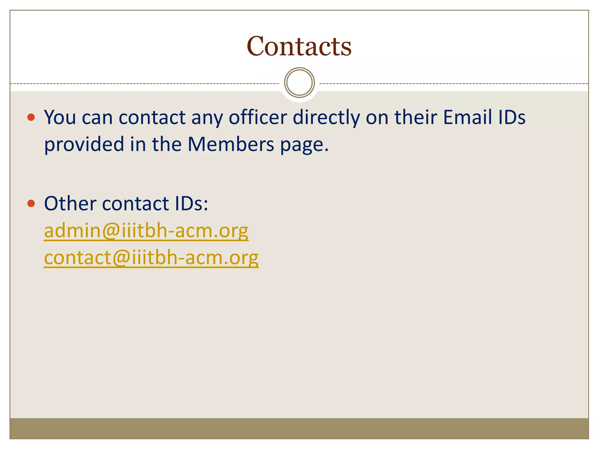 Introduction to ACM Chapter Services | PPTX | Operating Systems | Computer Software and Applications