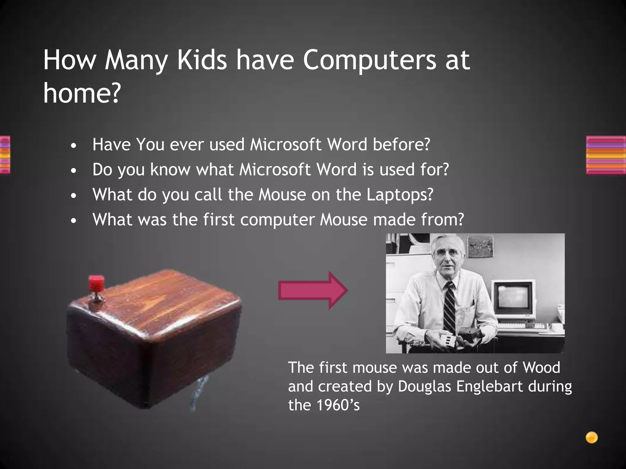 Intro to Microsoft Word 2010 for Kids | PPTX