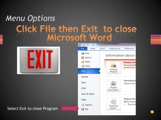 Intro to Microsoft Word 2010 for Kids | PPTX
