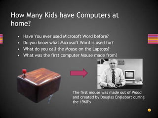 Intro to Microsoft Word 2010 for Kids | PPTX