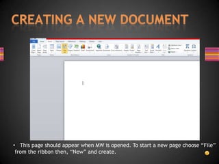 Intro to Microsoft Word 2010 for Kids | PPTX