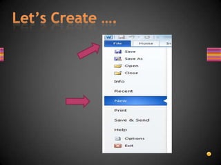 Intro to Microsoft Word 2010 for Kids | PPTX