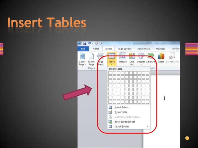 Intro to Microsoft Word 2010 for Kids | PPTX
