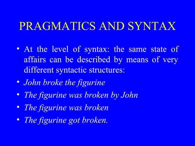 Intro to pragmatics | PPT