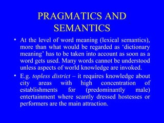 Intro to pragmatics | PPT