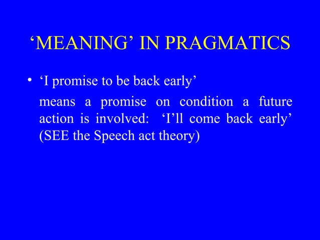 Intro to pragmatics | PPT